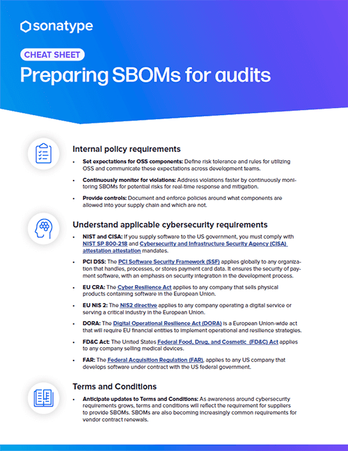 Preparing SBOMs for Audits | Guide